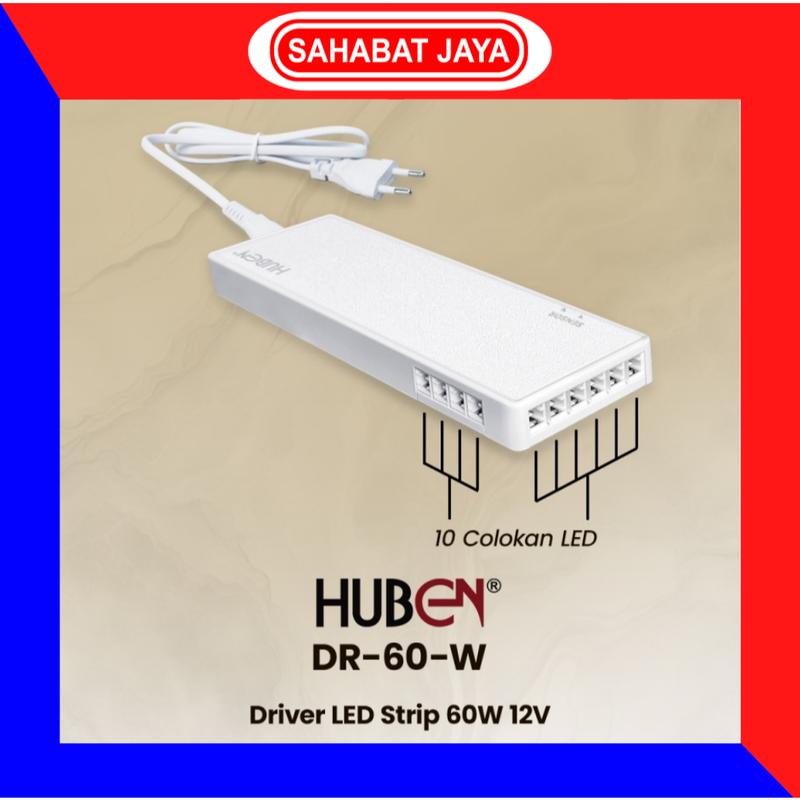 HUBEN DRIVER LED STRIP 60W 12V DR-60-W - Shop | Tokopedia