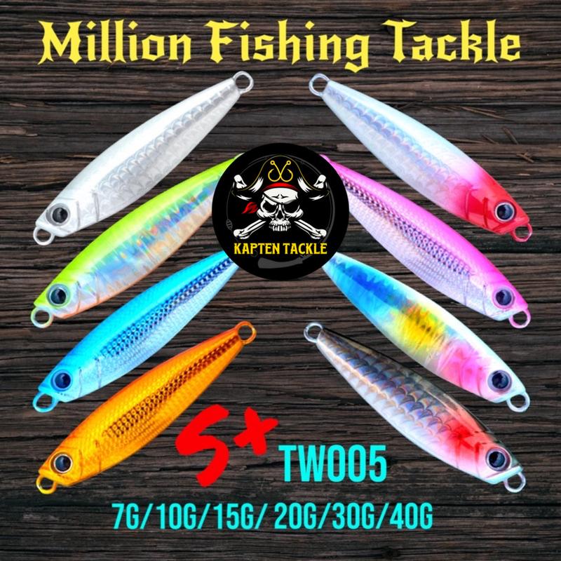 【S+ TW005 METAL Ikan JIG Micro JIG】 1Pcs 7g/10g/15g/20g/30g/40g ...