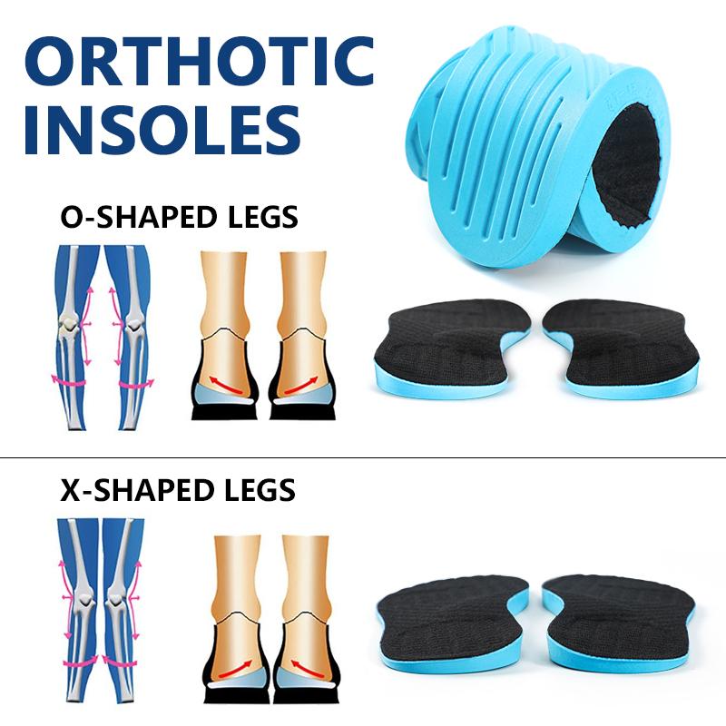O/X Leg Flat Foot Orthopedic Insoles Arch Support Shoes Pad for ...