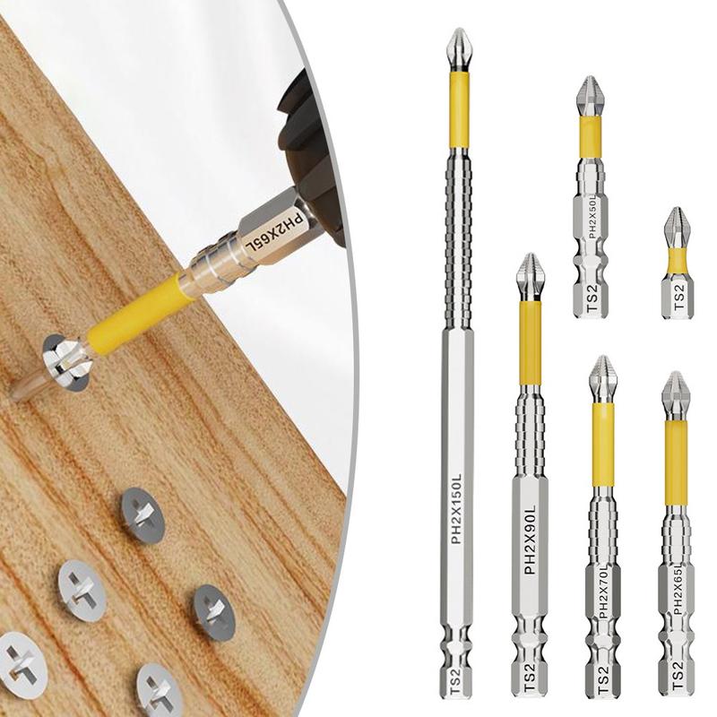 25-150mm Magnetic Electric Drill Non-Slip Cross Screwdriver Bit ...