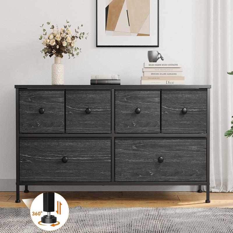 Raybee Furniture Cute Dresser with 6 Drawer Dresser for Bedroom ...