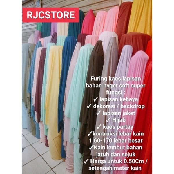 Kain Furing Kaos Hyget super lapisan harga 0.5M Jaket - Shop | Tokopedia