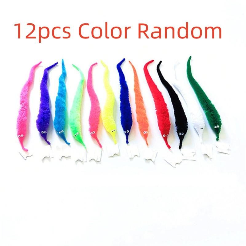 12Pcs Novelty Funny Props Caterpillars Seahorse Elf Magic Worm - TikTok ...