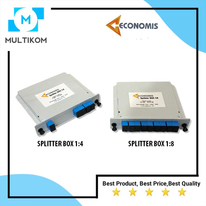Passive Splitter 1:2/1:4/1:8 Sc Upc Box Brand Economis - Shop | Tokopedia