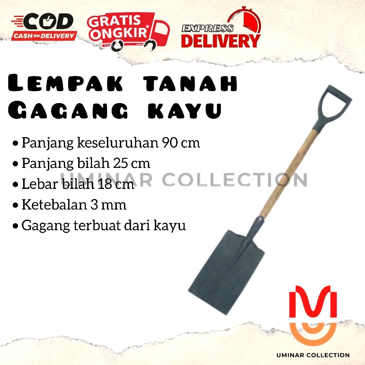Lempak Lencek Bawak Besi Linggis Dodos Galih Tanah Sekrop Tanah Gagang ...