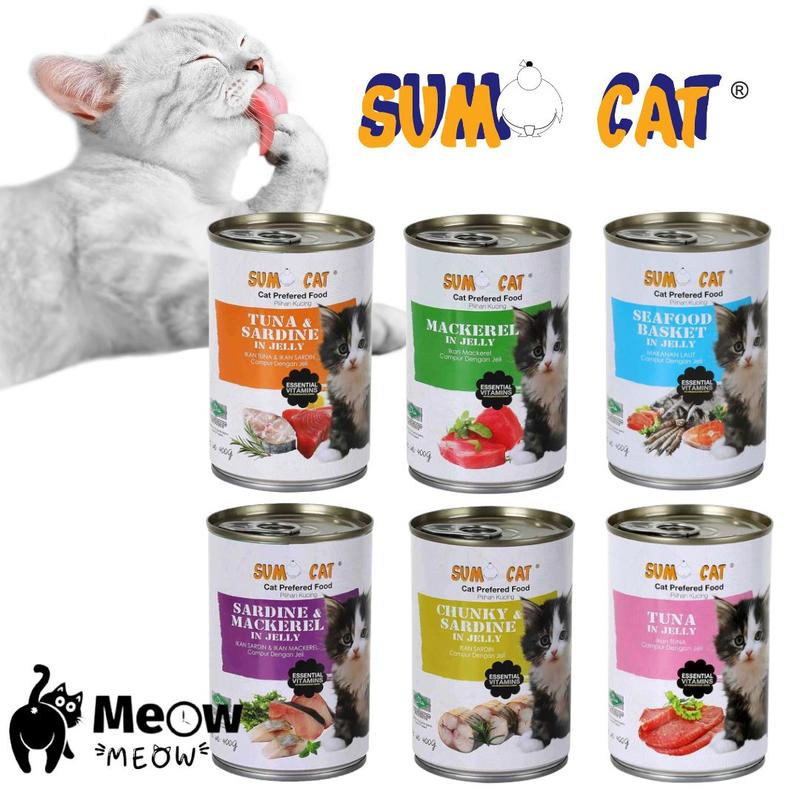 Sumo Cat Premium Tuna Series Cat & Kitten Wet Food / Canned Food 400g ...