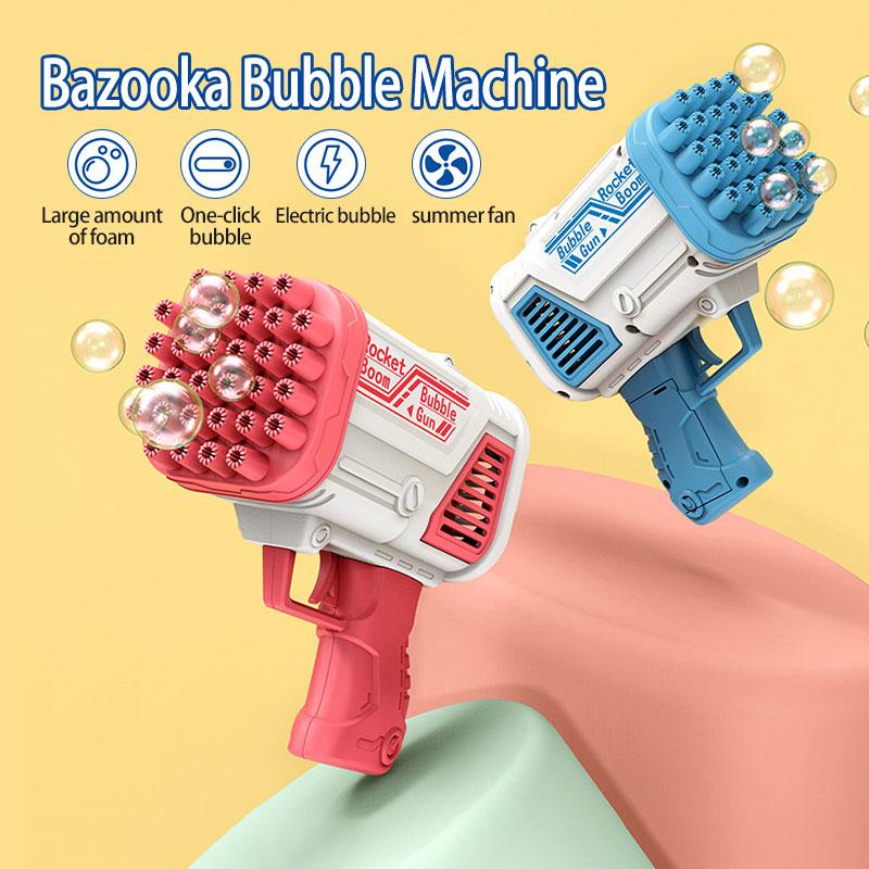 Bazooka Bubble Machine 32 Holes Bubble Gun Bubble Blower for - TikTok ...