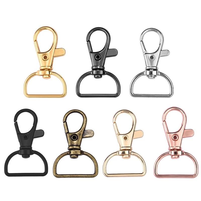 Klip Cangkuk Cincin D Logam Aloi, 10Pcs, Beg Kunci Beg Cangkuk, Cangkuk ...