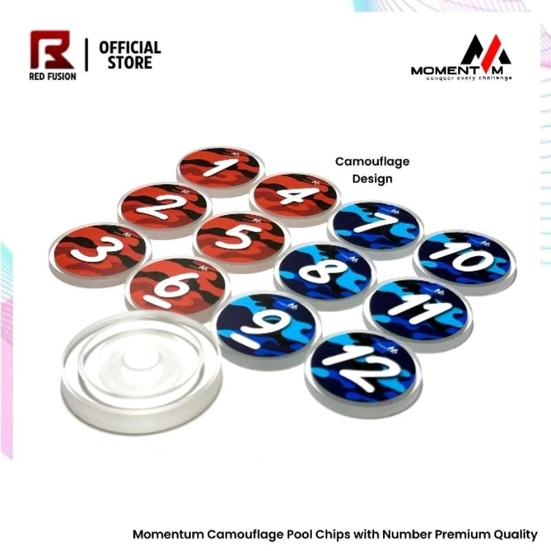 Momentum Camouflage Pool Chip With Number Premium Quality - TikTok Shop ...