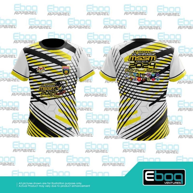 Baju-T Sukan, Mssm 2024 AE, Stok Sedia, Pakaian Sukan, Saiz Besar ...