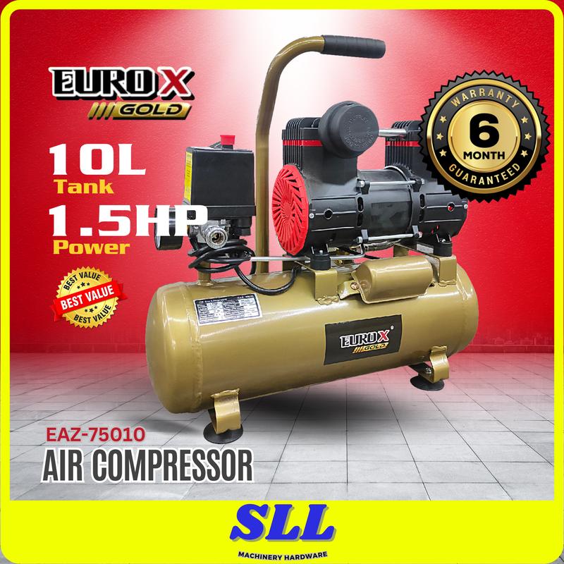 EUROX EAZ75010 1.5HP 10L Air Compressor Angin Kompreser Pemampat ...