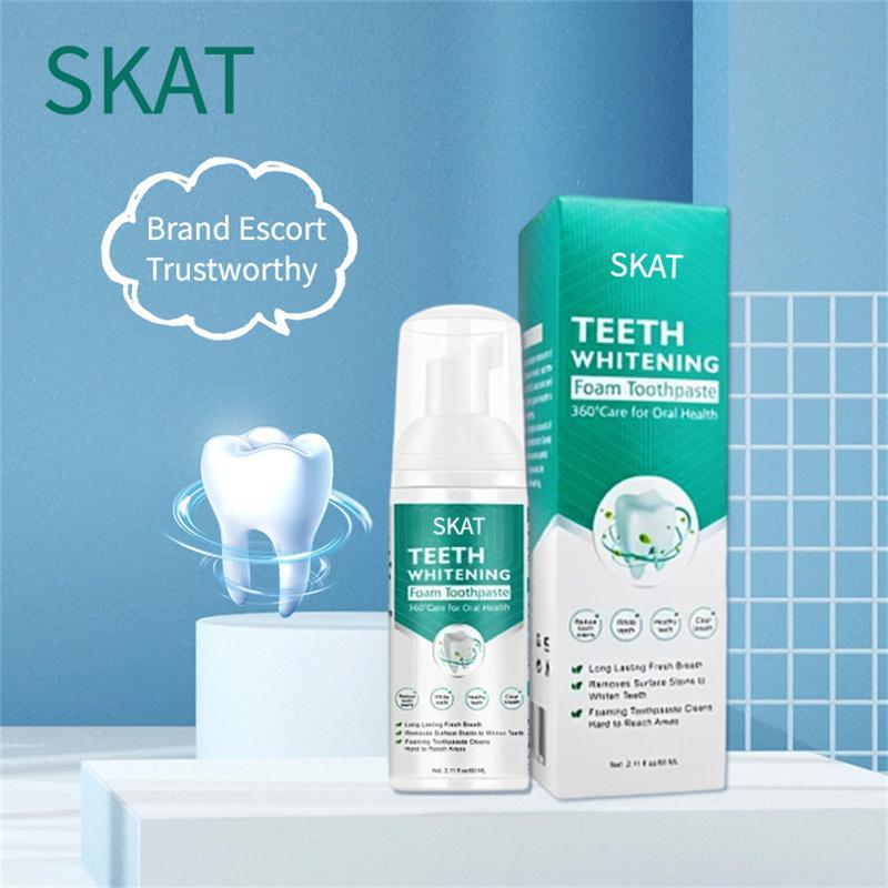SKAT Advanced Teeth Whitening Foam Teeth whitening mousse toothpaste ...