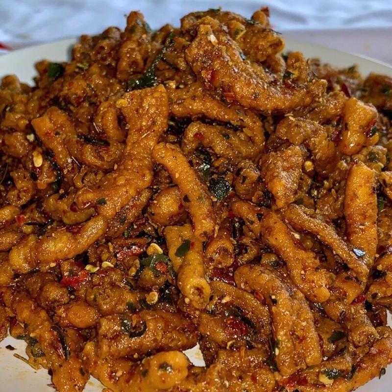 KERIPIK USUS CRISPY PEDAS DAUN JERUK - 100 gr Makanan Food - Shop ...