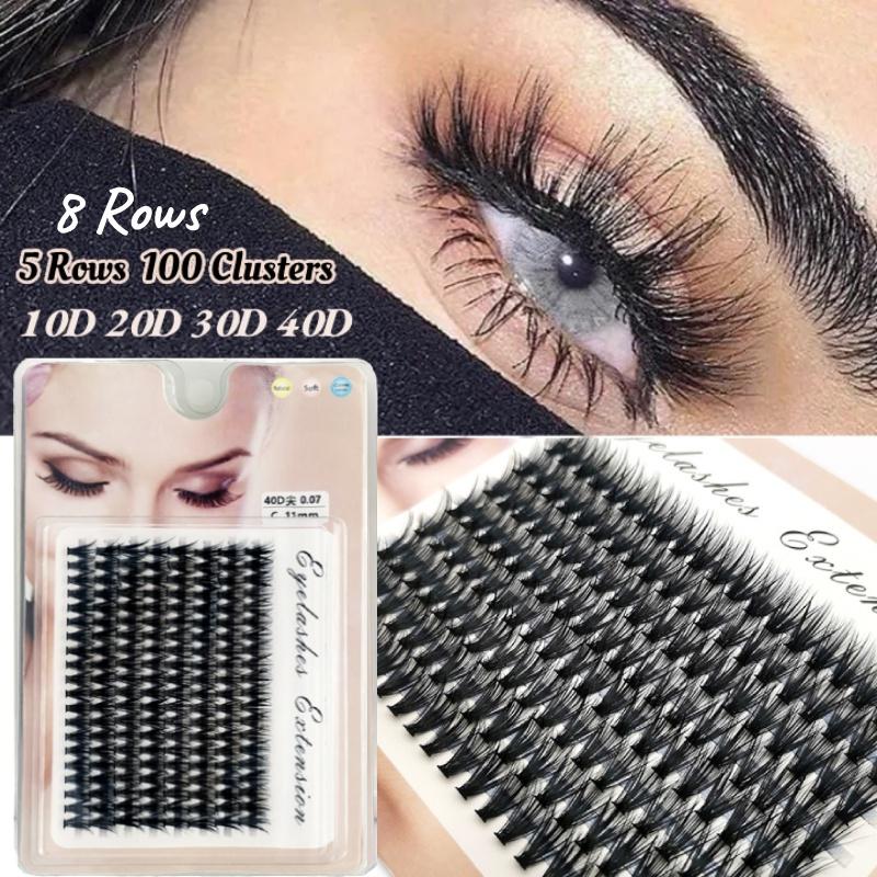 New 10D 20D 30D 40D 5/8 Rows set of false eyelashes Extensio - TikTok ...