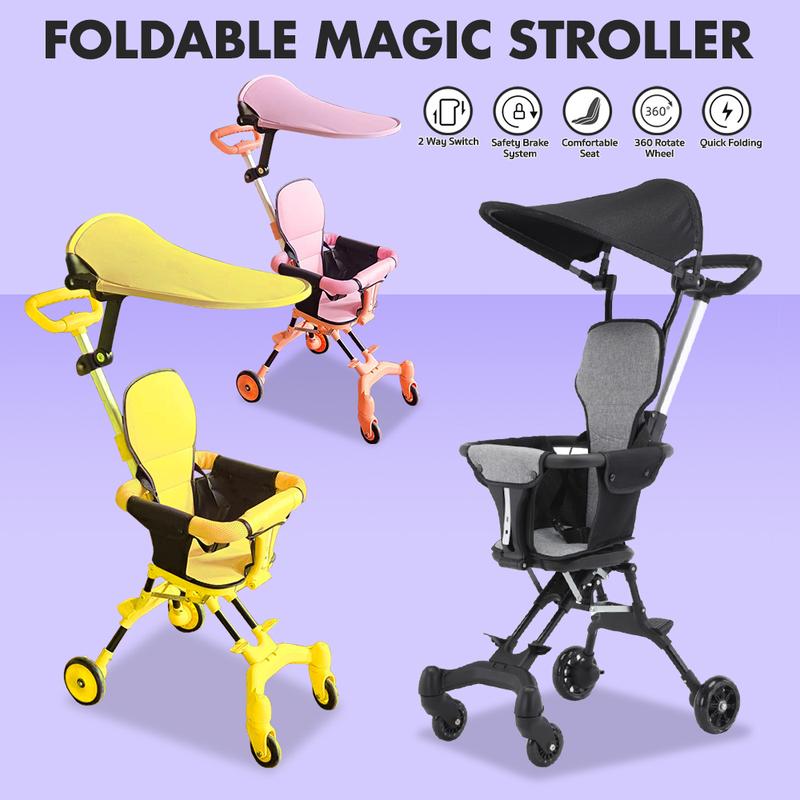 2 way magic stroller FOLDABLE MAGIC STROLLER kids stroller budak ...