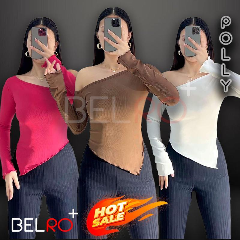 BELRO Polly Long Sleeves Top XS - MEDIUM - TikTok Shop Philippines