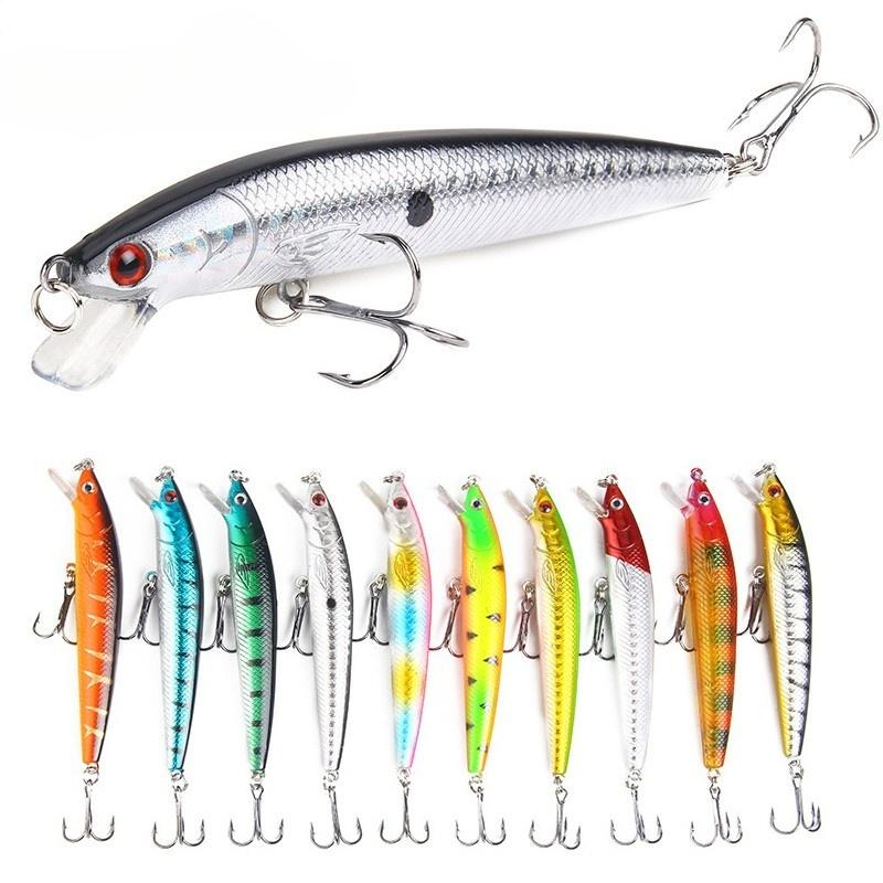 Fishing Lure Minnow Lure Top Water Lures For Trout Sea Bass Salmon ...