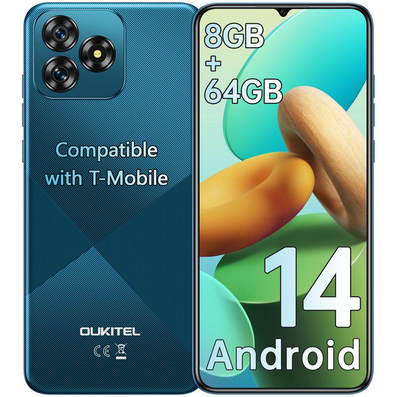 OUKITEL C53 Android 14 Smartphone Without Contract - 8GB + 64GB / 1TB ...