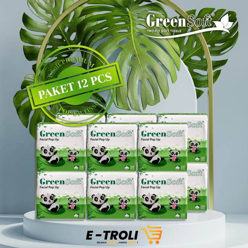 [ PAKET 12 PCS ] TISU KOTAK MURAH GreenSoft (Tissue Pop up 130 - Shop ...