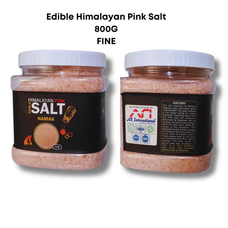 800g Namak Edible Himalayan Pink Salt with fine grain for human ...