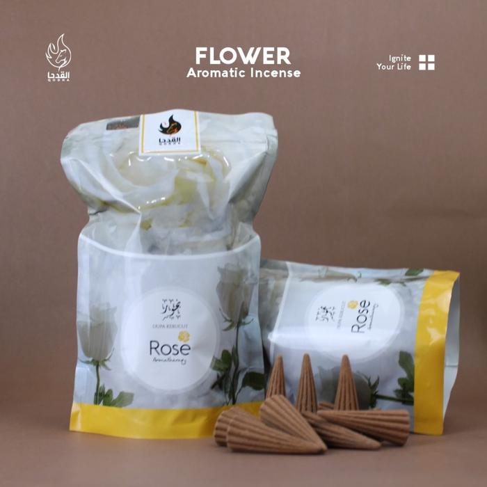 Promo Dupa Kerucut QODHA ROSE MAWAR Isi 50 Pcs Bukhur Buhur Bakhoor ...