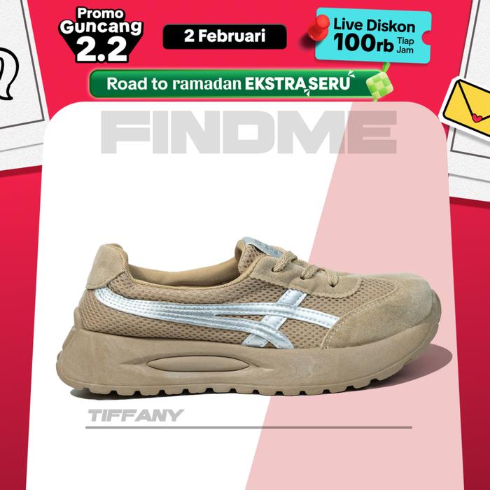 Promo FINDME 36-42 Tiffany Sepatu Sneakers Wanita Casual Tinggi Cantik ...
