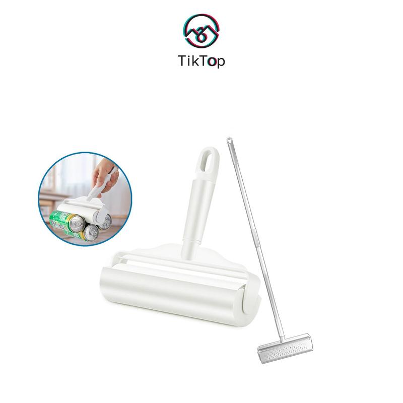 Tiktop Long Rod Lint Roller Brush Sticky Lint Roller Detachable ...
