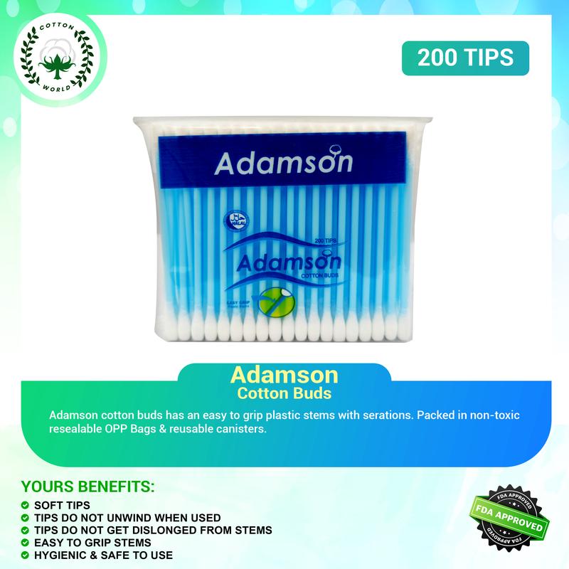 Adamson Cotton Buds 200 Tips - TikTok Shop Philippines