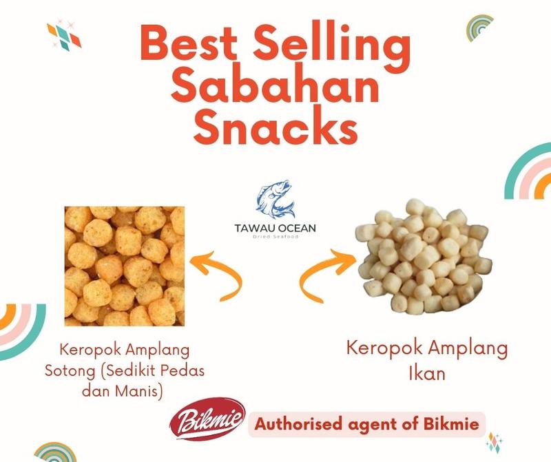 Keropok Amplang (Ikan dan Sotong) Pek Besar Makanan Food Makanan Ringan ...