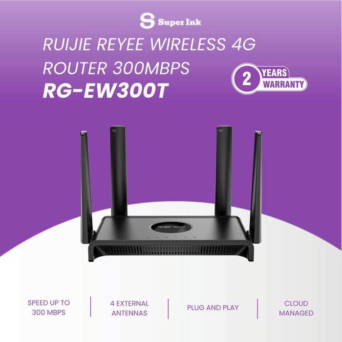 Jual Router 4G LTE Ruijie RG-EW300T Cloud-Managed Plug & Play N300 300 ...