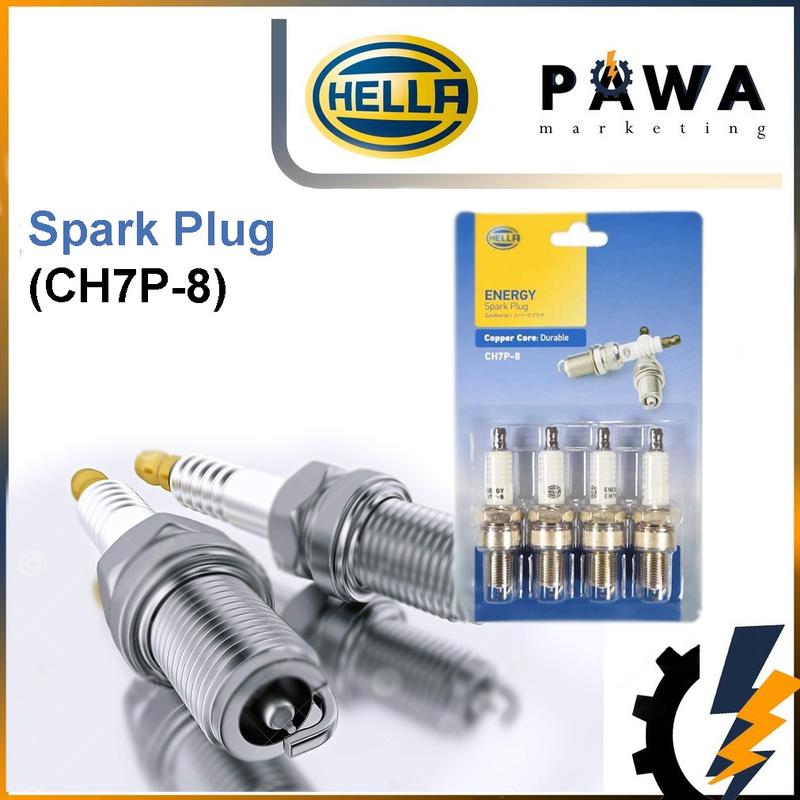 Pawa 1set Hella Copper Core Durable Energy Spark Plug for Proton ...