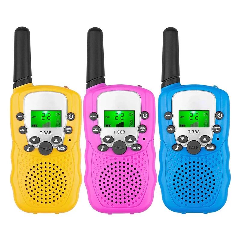 2PCS Portable Kids Handheld Walkie-Talkie Transceiver Phone Radio ...