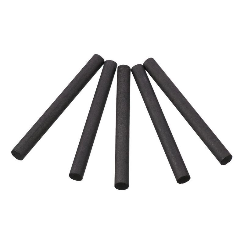 5Pcs Good Lubricity Black Graphite Rods 100 x 10mm Graphite Resistance ...