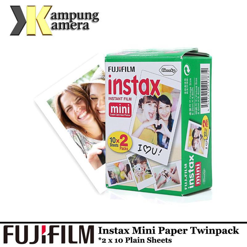 Fujifilm Instax Mini Paper Plain Twinpack Refill 2x10 Sheet - Shop ...