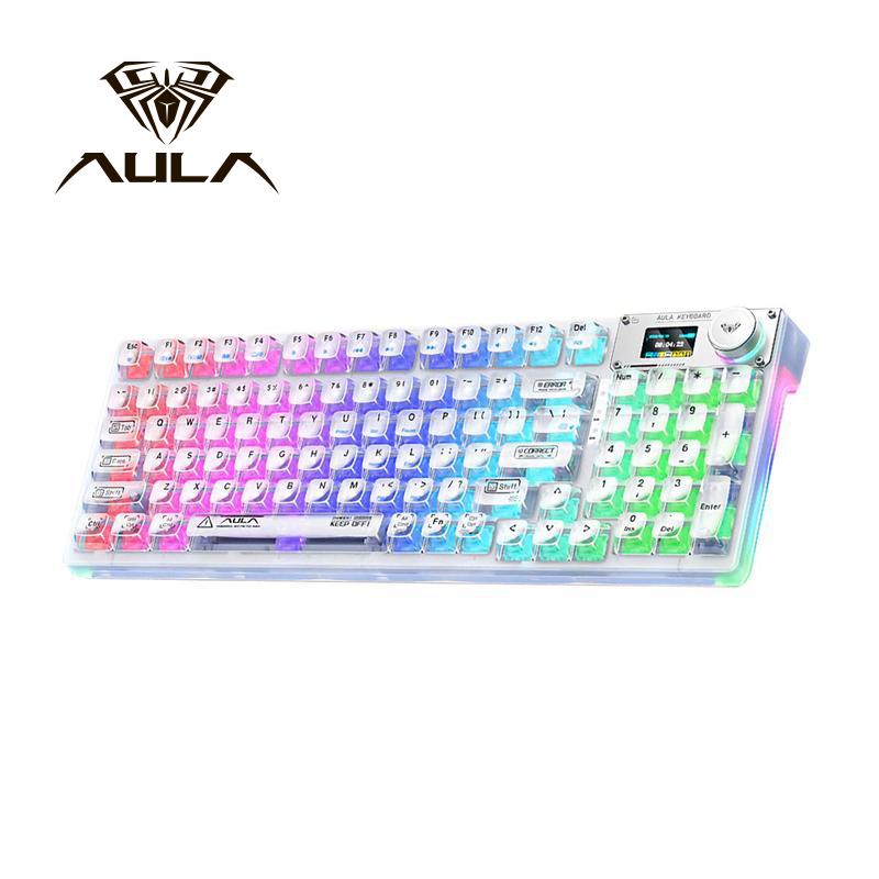 AULA F98Pro 95 Key RGB Mechanical Gaming Keyboard, F98 Pro Translucent ...