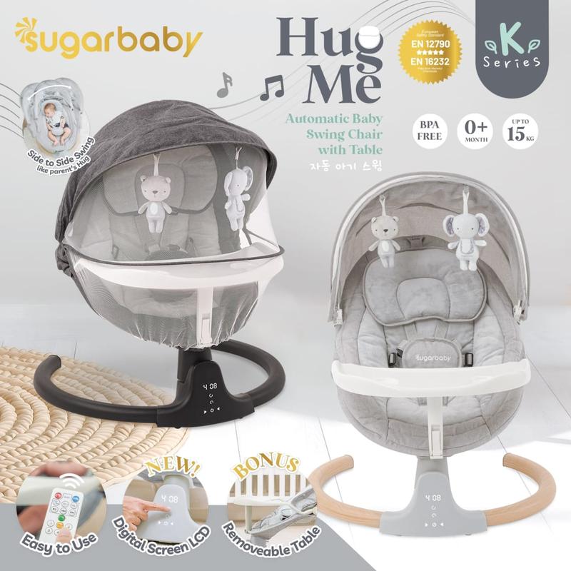 Sugar Baby Hug Me Automatic Baby Swing Chair With Table K-Series Ayunan ...