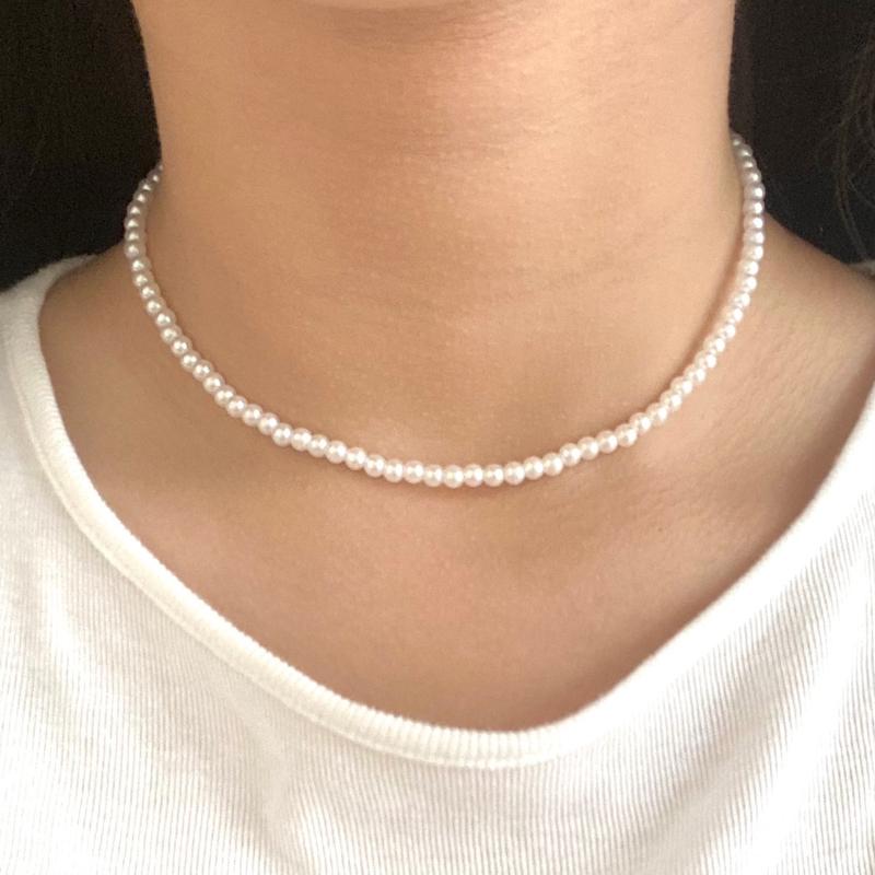 Kalung Manik Mutiara Pearl / Bead Pearl Necklace Aesthetic Plain - Shop ...