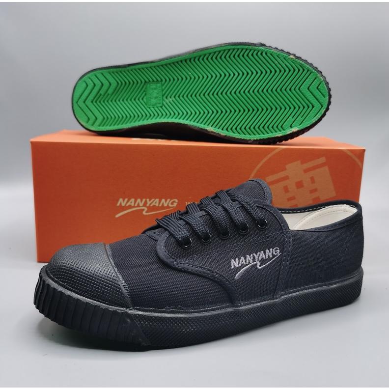 2025 New [NANYANG] NY-205S BLACK/WHITE/BROWN TAKRAW SHOES/CANVAS ...