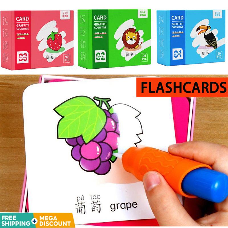 Doodle Flash Card Reusable Water Drawing Doodles Cards - TikTok Shop ...