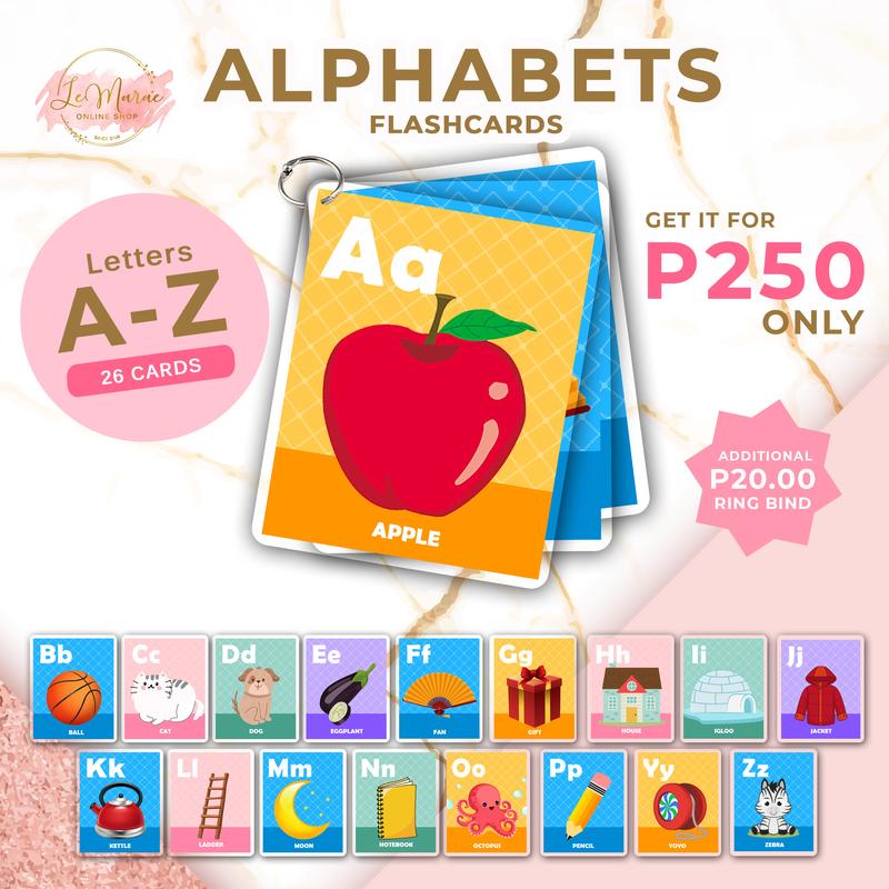 Le Marae Shop - Laminated Flashcards - ALPHABETS COMMON WORDS - TikTok ...