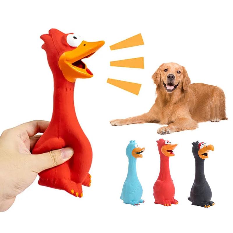 Funny Latex Screaming Chicken Toy Squeeze Screaming Mini Chicken ...
