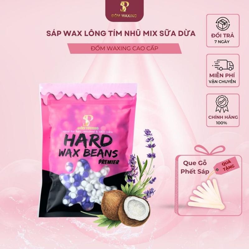 Sáp Wax Lông Tím Nhũ Mix Sữa Dừa Premium Siêu Bám Lông Chuyên - TikTok ...