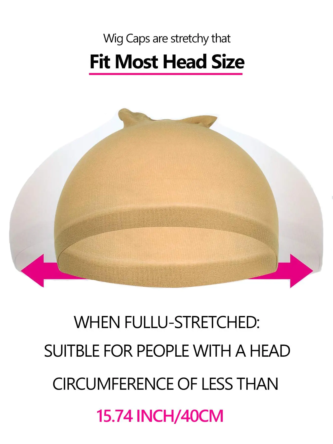 Flexible and Breathable Wig Cap (1 Piece), Elastic Breathable Invisible ...