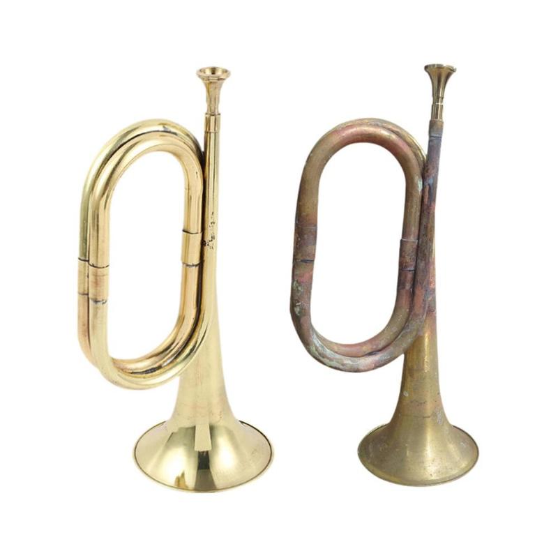 Cavalry Trumpet Musical Instrument Scout Bugle for Cavalry Beginner ...