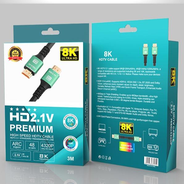 Cáp HDMI 2.1V Premium HDTV 8K - 10M, 15m, 20m, 30m, 40m, 50m - TikTok ...