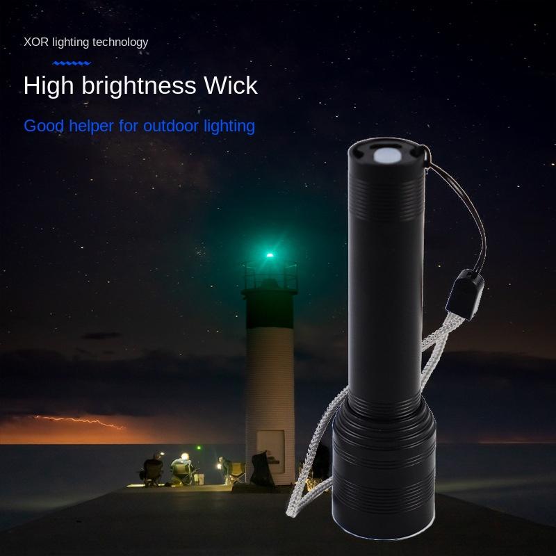 LED Outdoor Handheld Mini-Portable Flashlight Micro USB Rechargeable ...