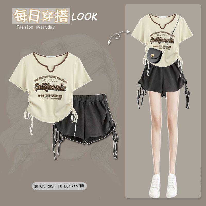 Summer Clothes Matching a Set of Fashion Small Hot Girl Swee - TikTok ...