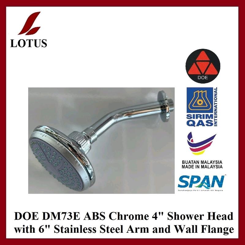 DOE DM73E ABS Shower Head cw Arm & Flange /Kepala Pancur - TikTok Shop ...