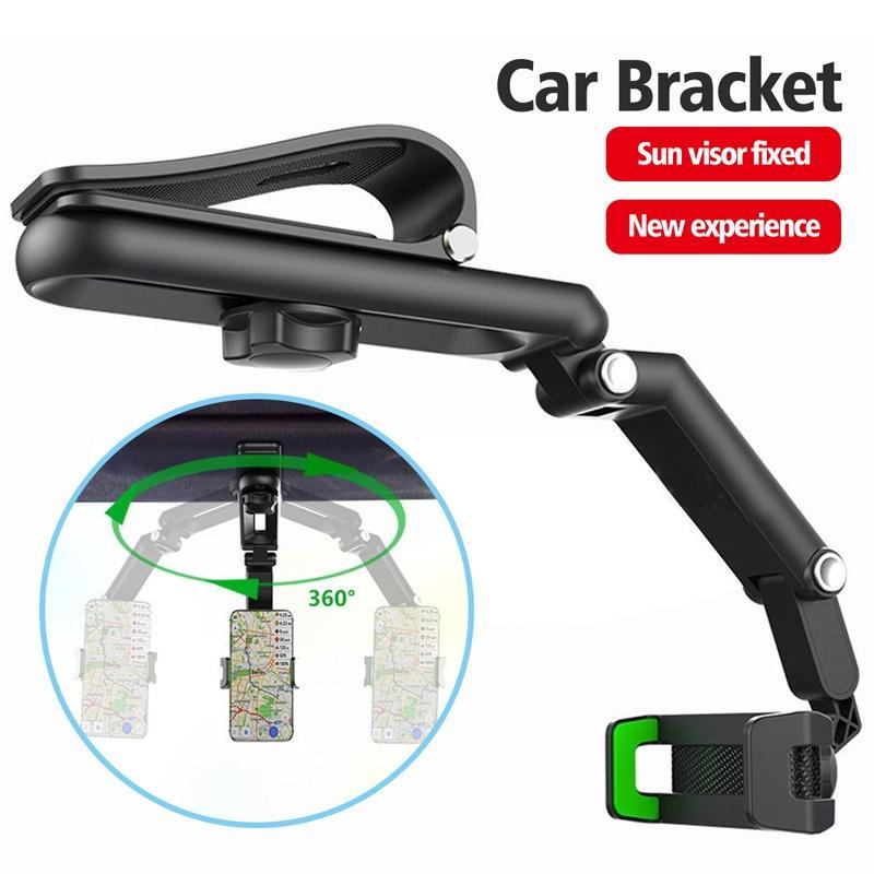 1080° Rotatable Car Sun Visor Phone Holder for 4-7 Inch Cell - TikTok ...