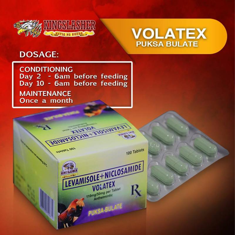 King Slasher Volatex Anthelmintic for Gamefowl 10 TABLETS ONLY - TikTok ...